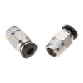 PC4-M10 Male Straight Pneumatic PTFE Tube Push In Quick Fitting ...