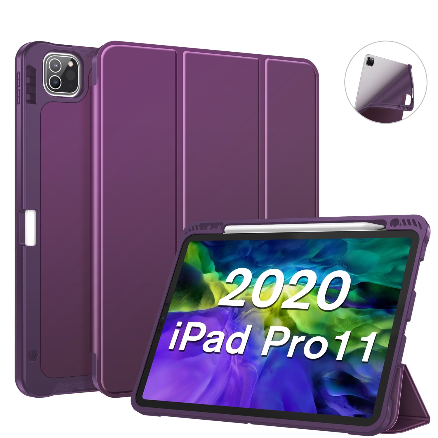 Fintie for iPad Pro 11 2020 Case with Pencil Holder - Flexible Soft TPU ...