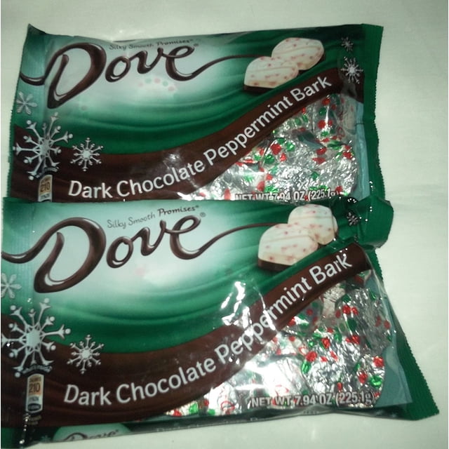 Dove Dark Chocolate Peppermint Bark 7.94 Oz. 2 Bags - Walmart.com