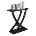 Convenience Concepts Newport Cross Step Console Table, Espresso ...