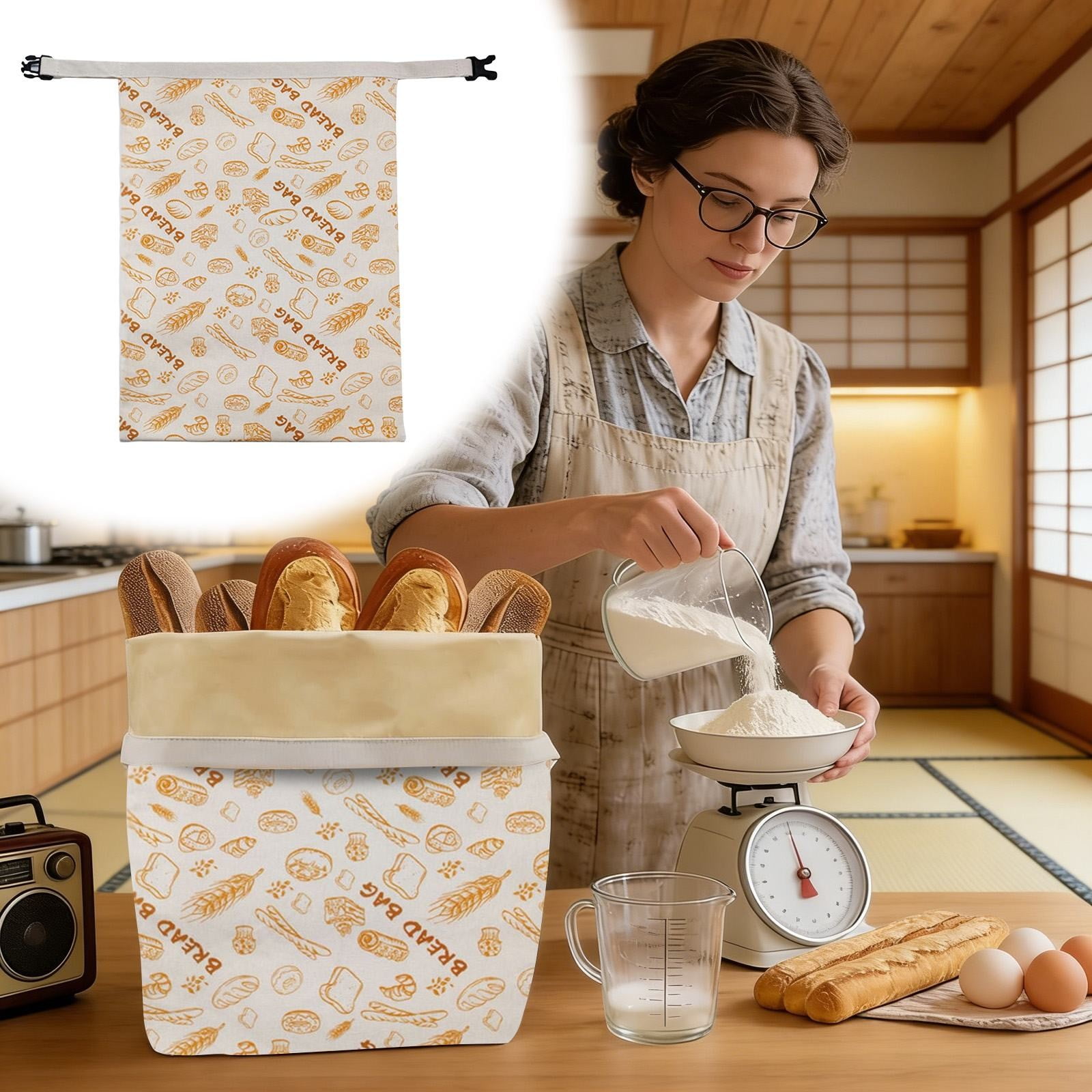 Click here for Xixi Beeswax Bread Bags For Homemade Bread Xl Reus... prices