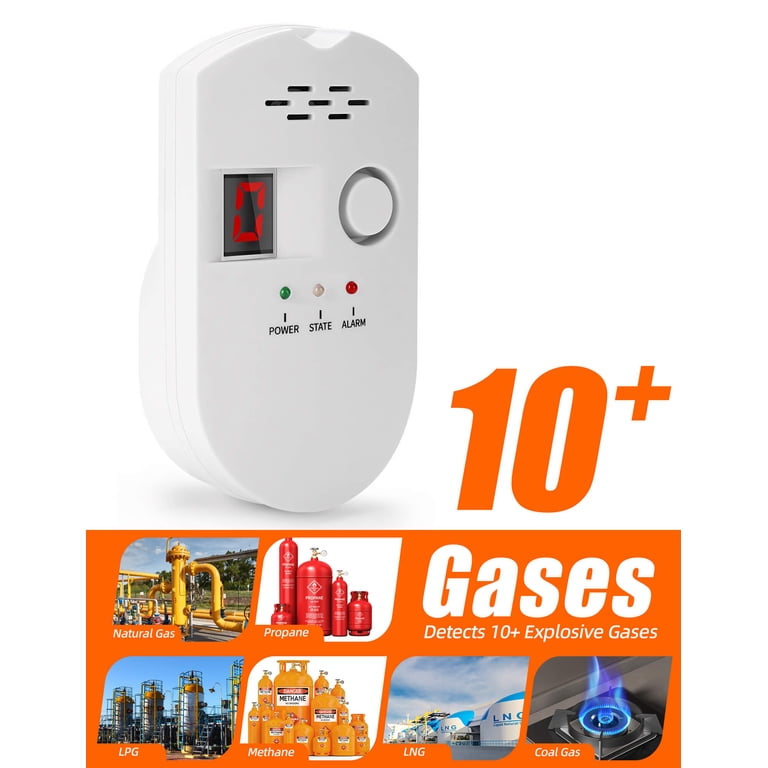 Natural Gas Detector Security Co+Ex Fire Alarm Security System Home