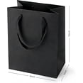 Black 3 count Bags with Tissue Paper and Greeting Cards, 8x5x10 Inch ...