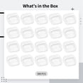300 Pcs Square Plastic Transparent Bead Storage Containers, Small ...