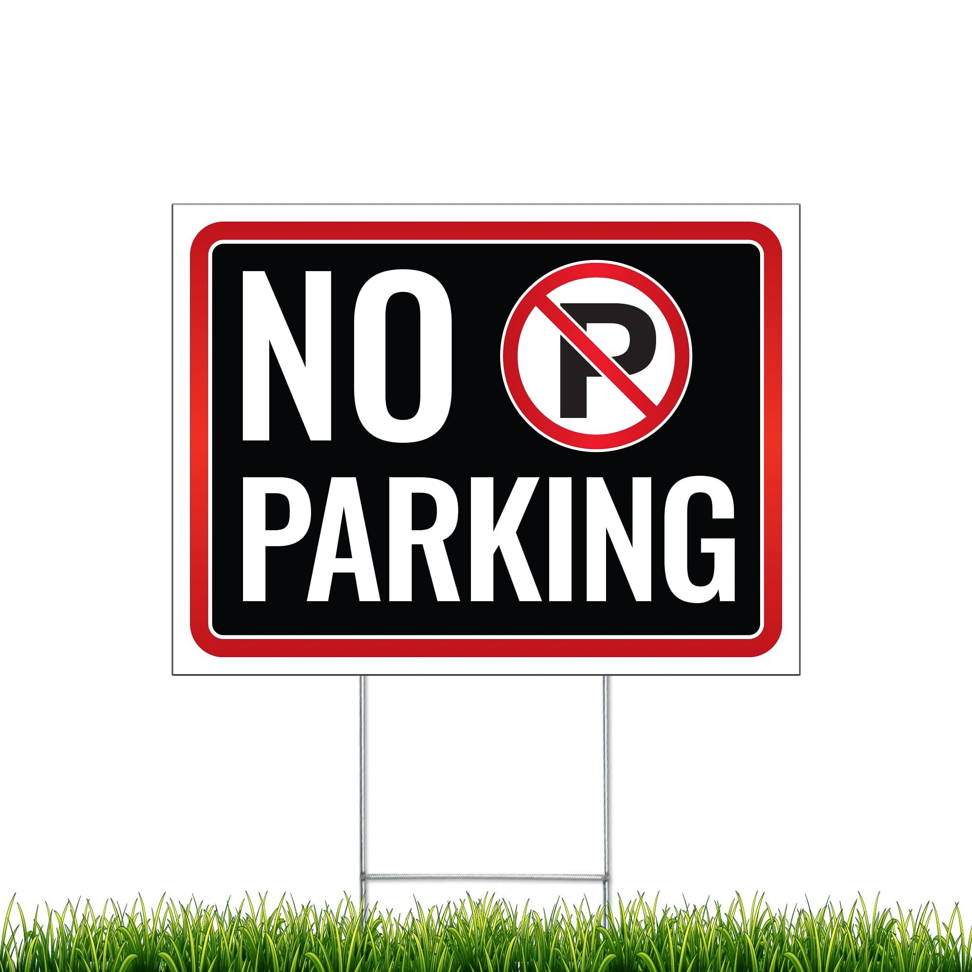 NEXT LEVEL SIGNS | No Parking Yard Signs | 24 W x 18 H Inches | Metal ...