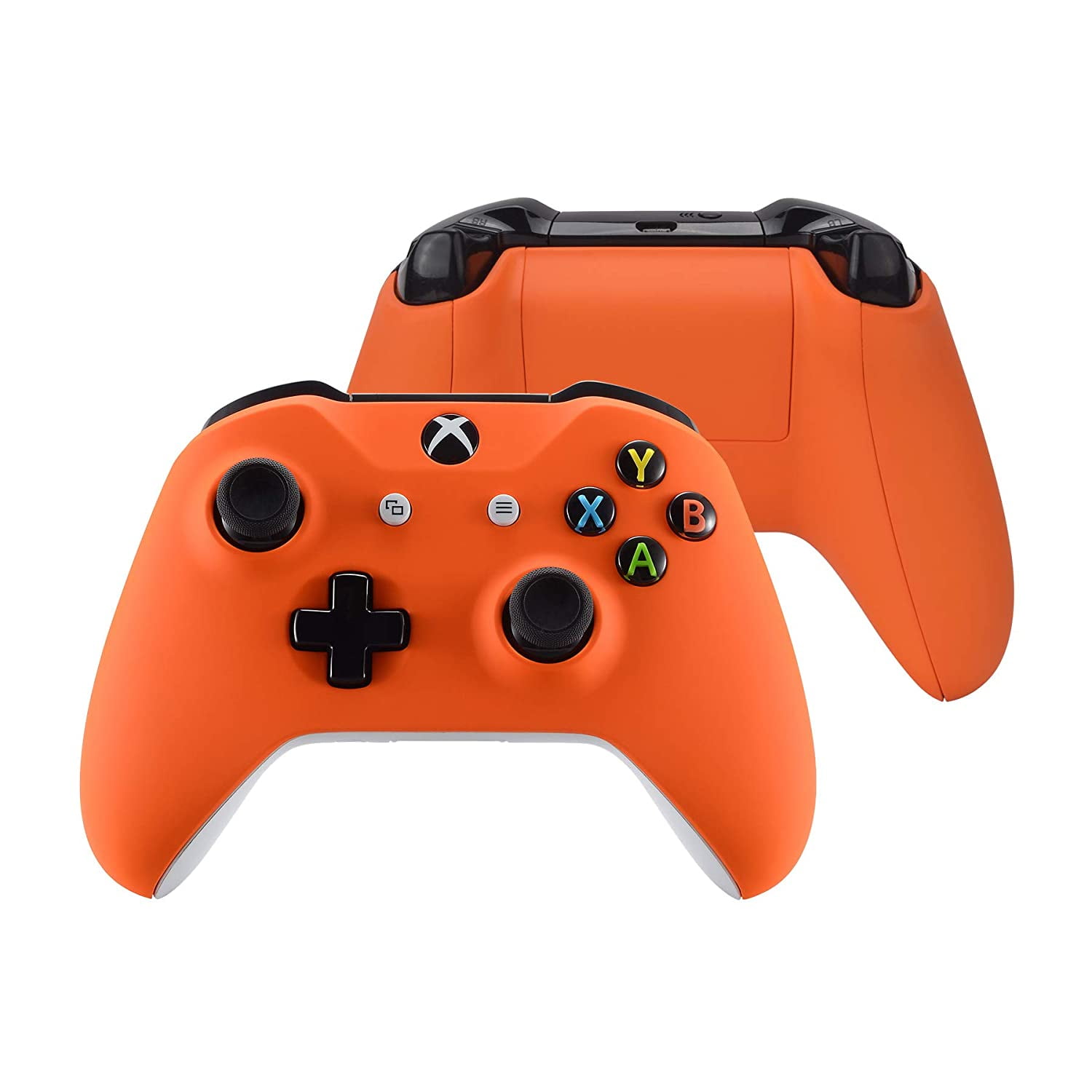 Dyfrio Orange Soft Touch Grip Faceplate Bottom Shell Side Rail for Xbox ...