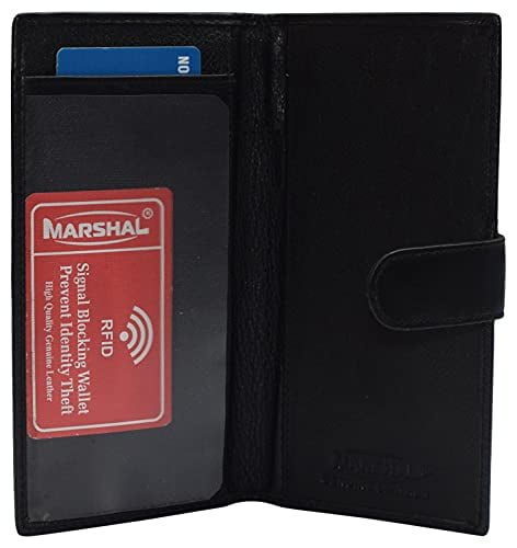 Leather Checkbook Cover RFID Wallets For Women Duplicate Check Card Pen ...