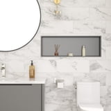 Logmey 37x13 Inch Stainless Steel Matte Black Bathroom Shower Niche ...