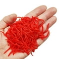 Red worm earthworm plus fishy fake bait simulation Luya Soft Bait ...
