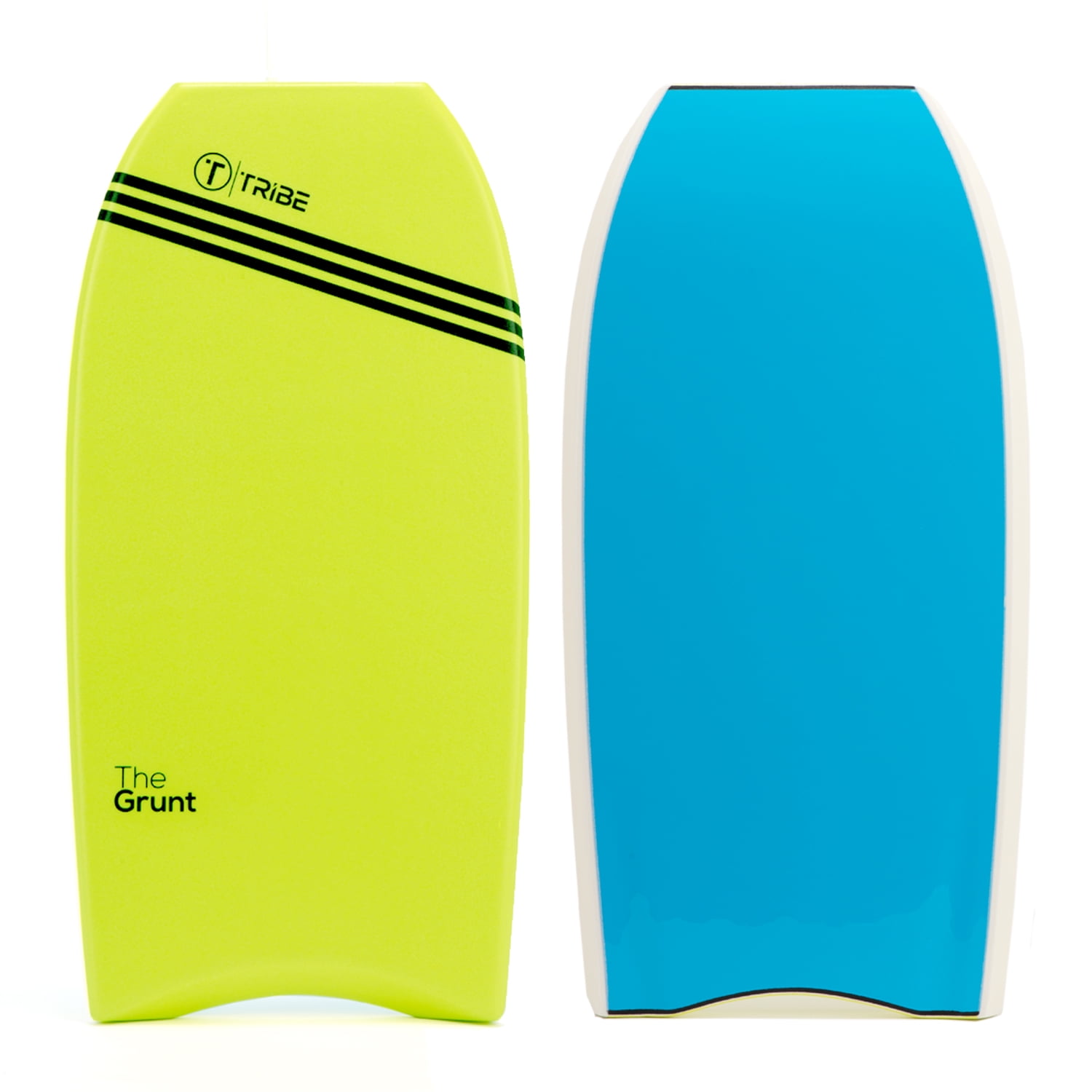 The Grunt 42" Bodyboard by Tribe Boards- Lemon/White/Blue - Walmart.com