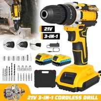 Globalsource 21V Brushless Cordless Hammer Drill & Impact Driver Combo ...