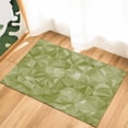 Abstract Art Geometric Door Mat Green Modern Artificial Shape Non Slip ...