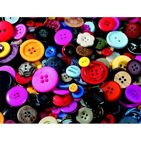 School Smart Craft Buttons - Assorted Sizes - 1 Pound - Assorted Colors ...