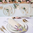 Spring Floral Cloth Napkins, Pink Tulip Summer Botanical Rustic ...