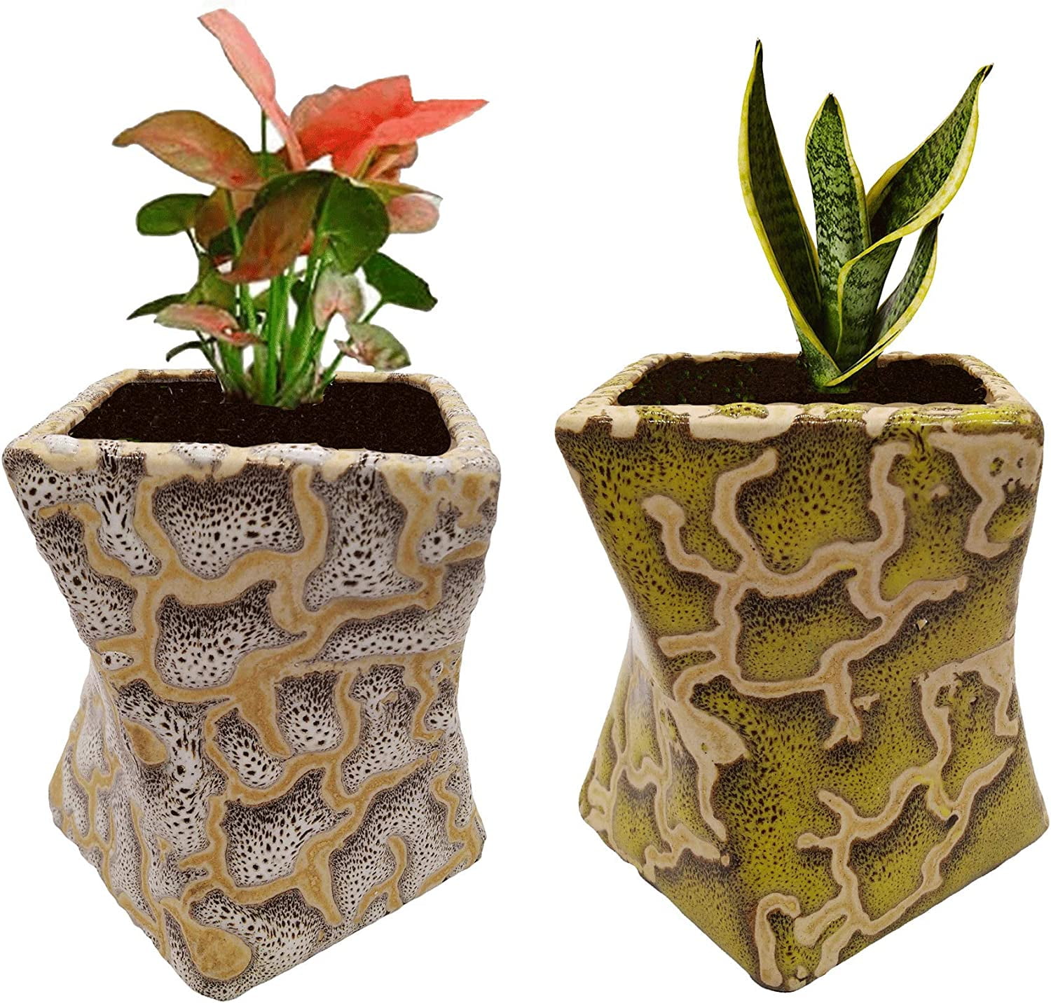 India Meets India Ceramic Flower Pot Planter Pot Indoor Outdoor Planter ...