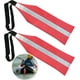 Anley Kayak Tow Red Safety Travel Flags with Reflective Strip - Warning ...