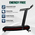 Syedee Premium Portable Curved Manual Treadmill, Motorless Treadmill ...