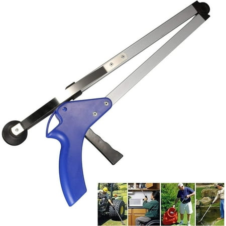 32.6 Inch Handy Reacher Grabber - Folding Aluminum Litter Picker - Long ...
