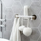 opvise Strong Adhesive Wall Mounted 6-Hook Kitchen Bathroom Hanger ...