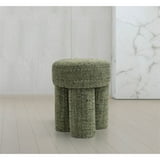 Meridian Furniture Larson Green Fabric Ottoman/Stool - Walmart.com