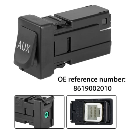 Auxiliary Stereo Adaptor 86190-02010 AUX Radio Stereo Outlet Jack for ...
