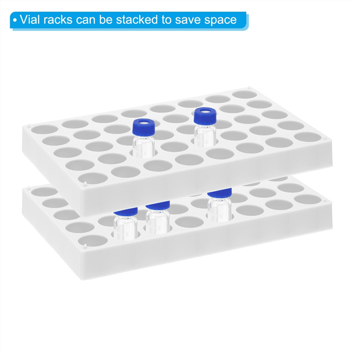 Polystyrene Boxes Transparent Plastic Clear Test Tube Rack 6 Holes ...