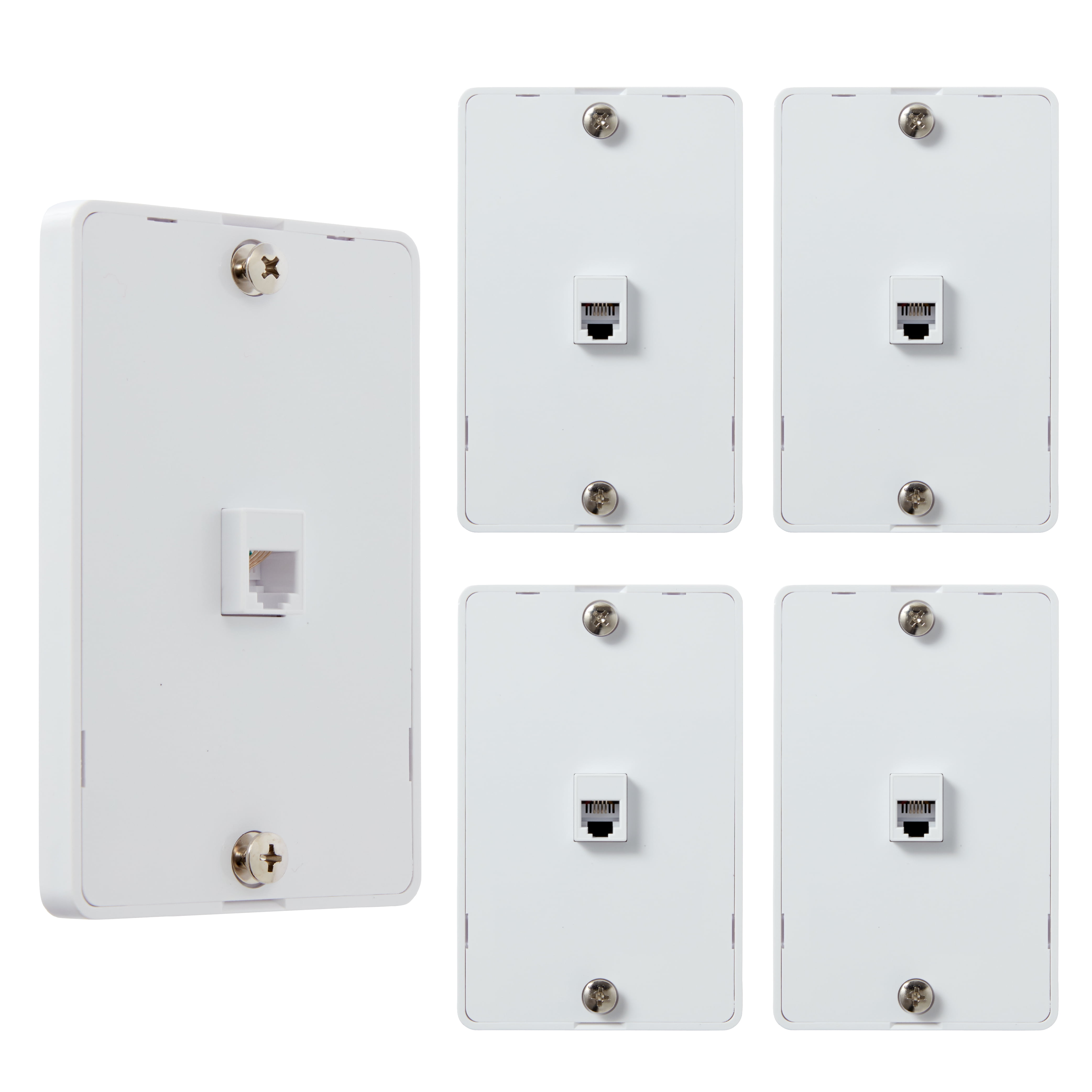 Newhouse Hardware 1-port Telephone Jack for Phones Mounted on a Wall ...