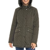 S.E.B. by Sebby Quilted Jacket with Detachable Hood (Women’s) - Walmart.com