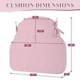 Dusty Pink 4 Pack Dining Kitchen Seat Cushions For Windsor Chairs ...
