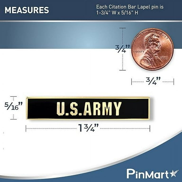American Flag Military Bar Pin