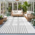 Area Rug 5x7ft Grey Stripe Pattern Washable Area Rugs for Living Room ...