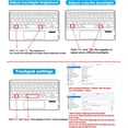 7-Color Backlit Magic Touchpad Keyboard Case, Purple for iPad Mini 6/7 ...
