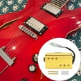 Metallic Guitar Neck/Bridge Pickup, 12 Hole Double Coil Humbucker with ...