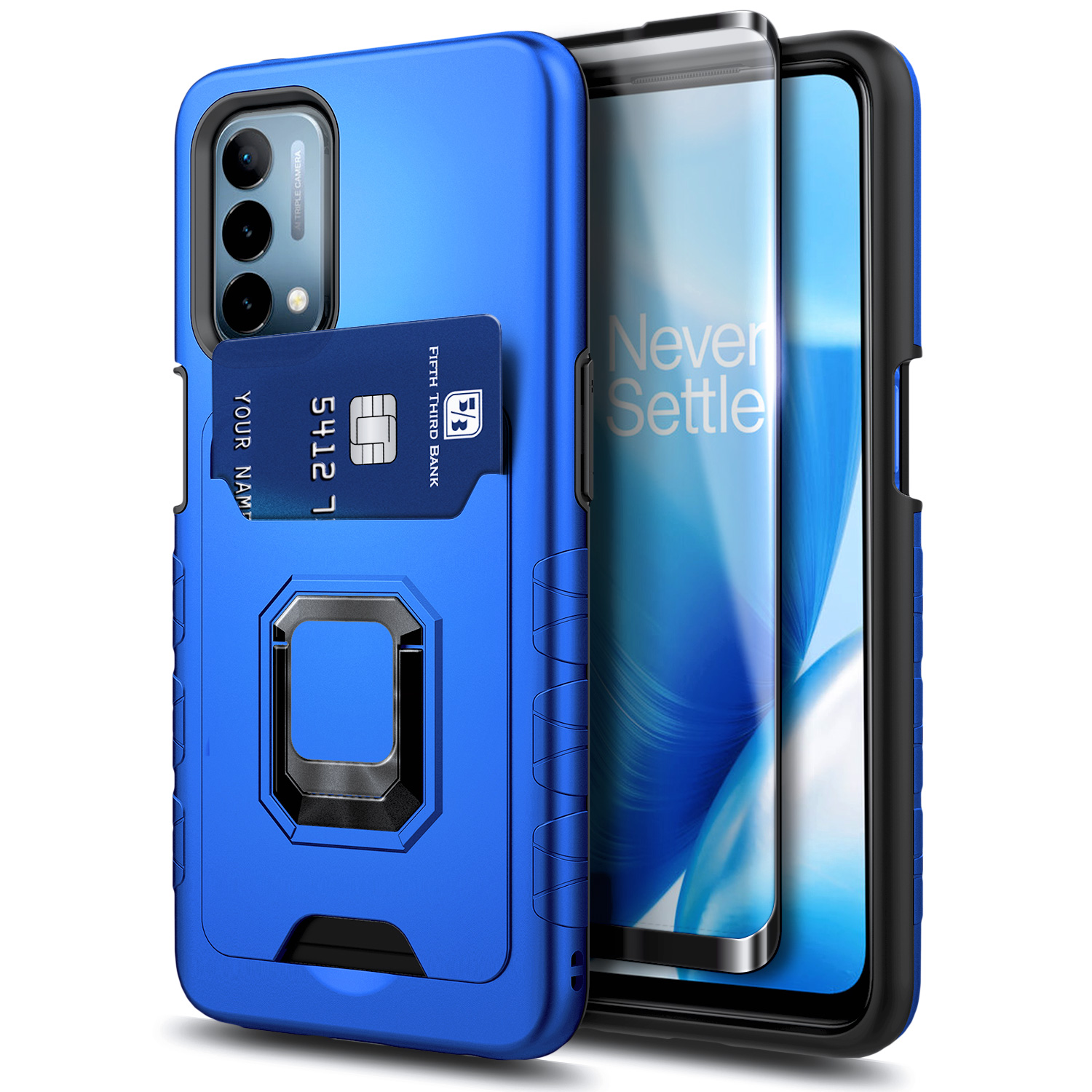 OnePlus Nord N200 5G Phone Case with Tempered Glass Screen Protector ...