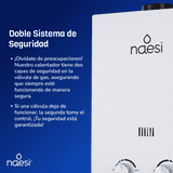 Calentador De Agua 12 Litros De Paso Naesi AN202 Dos Regaderas, Para ...