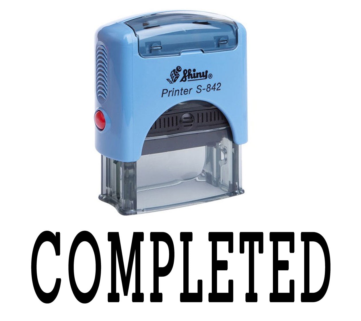 COMPLETED Self Inking Rubber Stamp Custom Shiny Office Stationary Stamp ...