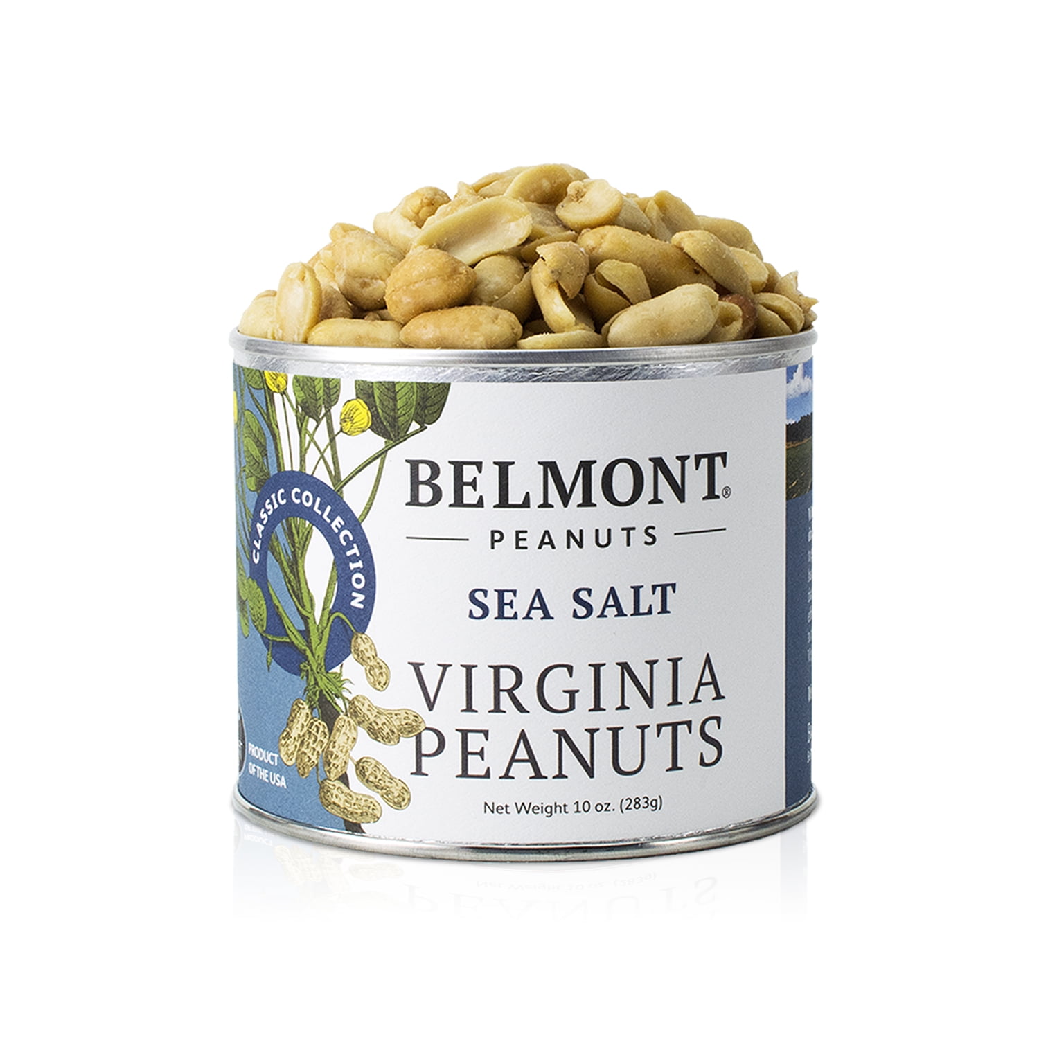 Belmont Peanuts Sea Salt Virginia Peanuts, 10 oz - Walmart.com