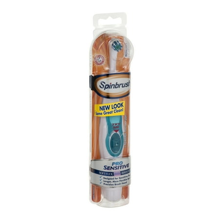 Arm & Hammer Spinbrush Pro Sensitive Ultra Soft Powered Toothbrush ...