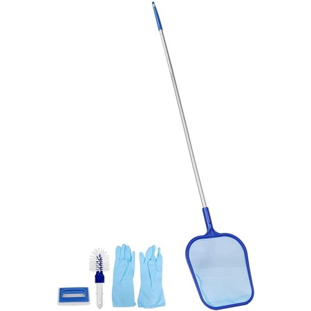 Pool Leaf Net Set, Easily Clean Pool Cleaning Equipment Rubber Combined ...