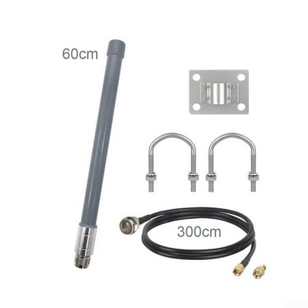 Antenna Vertical LoRa 868Mhz (EU) 5dBi Adapter Cable FRP Fiberglass HQ ...