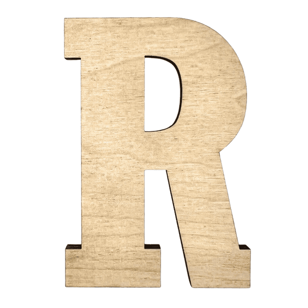 20" Tall Birch Plywood Letter R | 1/4" Thick | Krafty Supply Letters ...