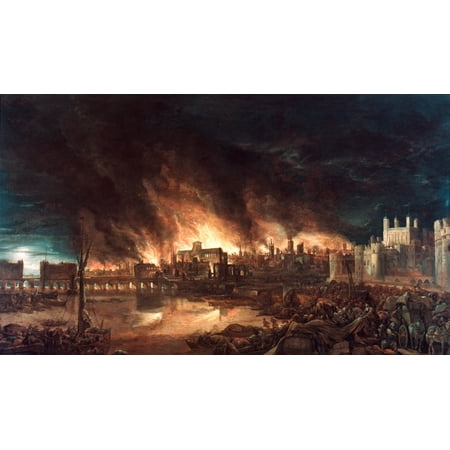 Great Fire Of London, 1666. /Nthe Great Fire Of London, England, 1666 ...