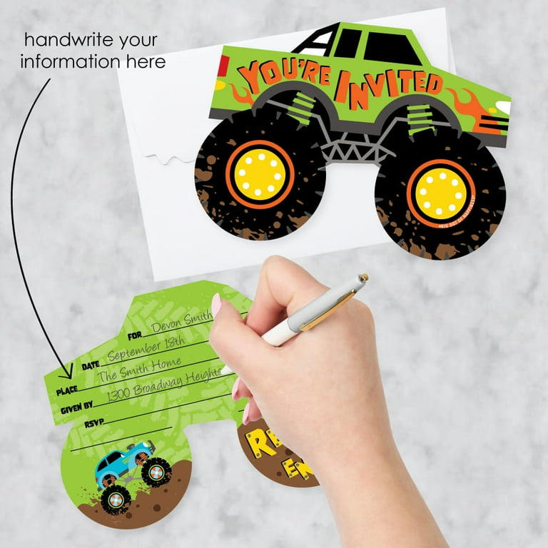 Monster Jam Invitations