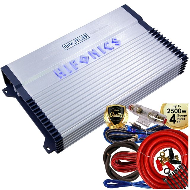 Hifonics BXX1600.4 1600 Watt 4-Channel Stereo Amplifier Brutus with Red ...