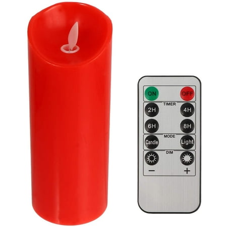 Jicidcha Red Realistic Candle LED Lamps Fake Flickering Flameless ...