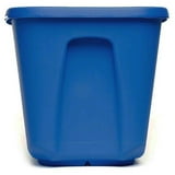 HOMZ 10 Gallon Heavy Duty Plastic Storage Container, Capri Blue (4 Pack ...