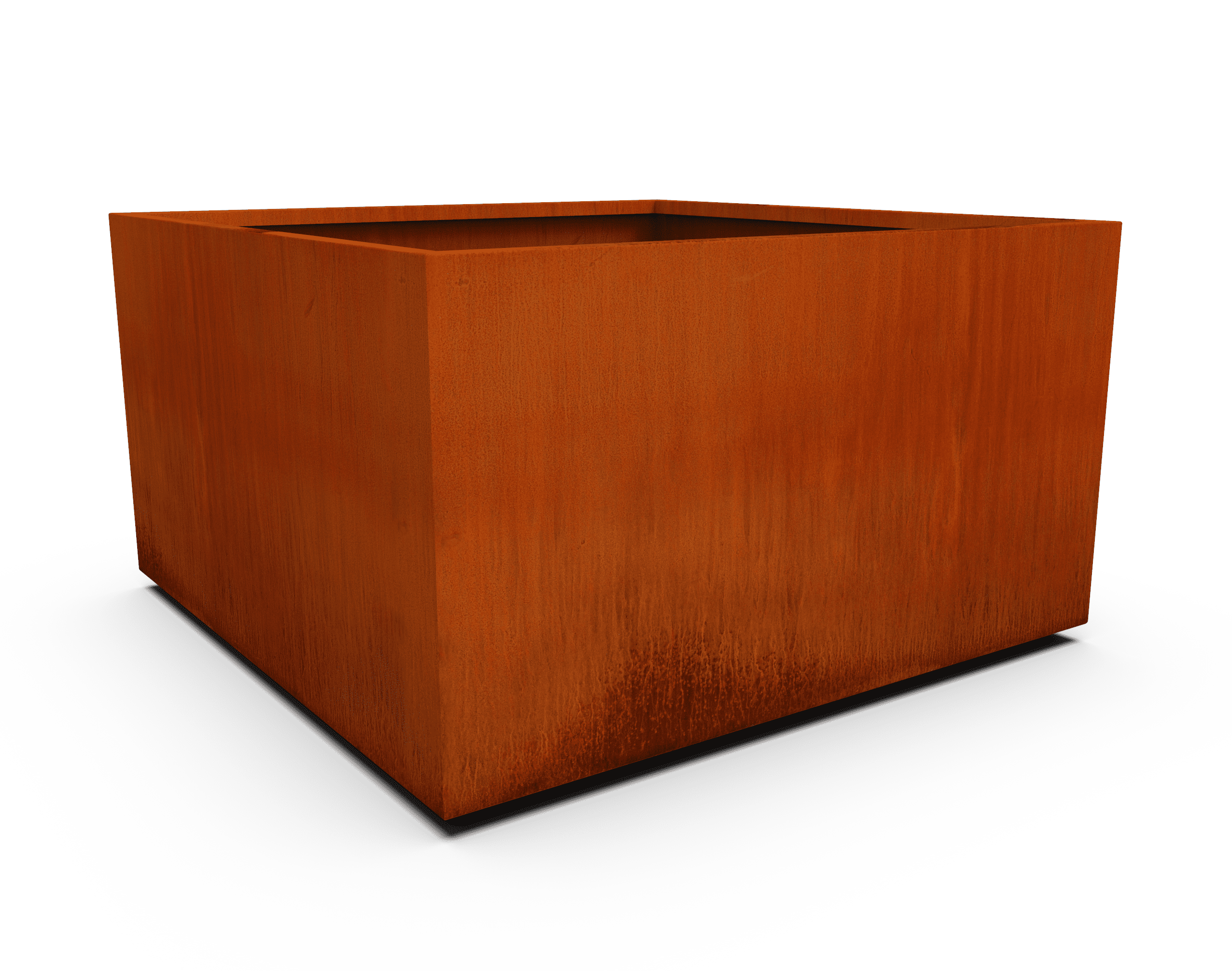 PLANTERCRAFT Corten Steel metal planter box, Square & Cube sizes ...