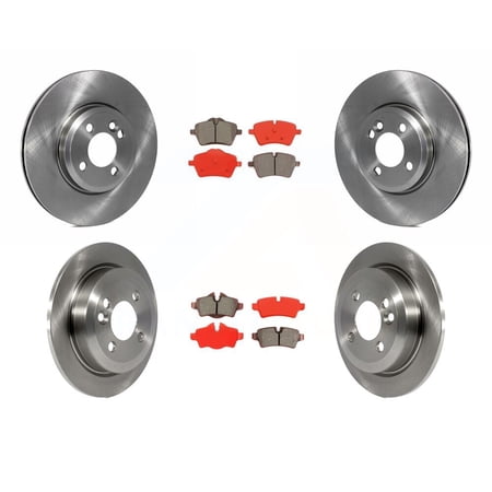 Front Rear Disc Brake Rotors And Semi-Metallic Pads Kit For Mini Cooper ...