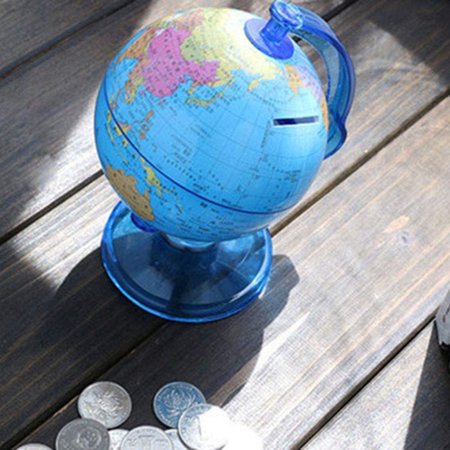 Piggy Bank Gift World Earth Globe Piggy Bank Mini Money Box Safety ...