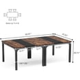 Tribesigns 2-Piece Computer Desk for Two Person, 82.66" Extra Long ...